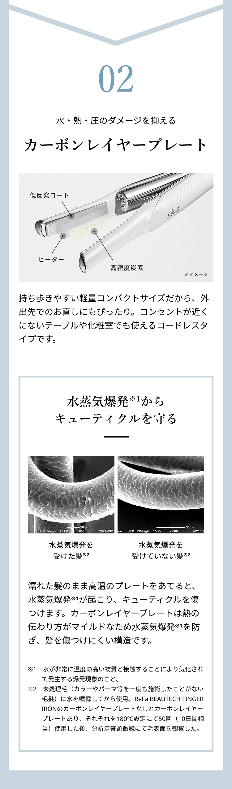 【レンタル】リファ(ReFa) ヘアアイロン ビューテック フィンガーアイロン ホワイト RE-AI02A - airCloset Mall (エアクロモール)