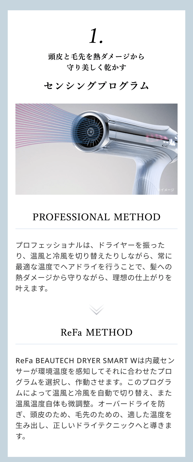 【レンタル】リファ(ReFa) ドライヤー ビューテック ドライヤースマート ダブル ホワイト RE-AX-02A - airCloset ...